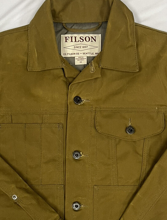 Filson Short Lined Cruiser Jacket 11010762 MADE IN USA Tin Cloth Waxed ...