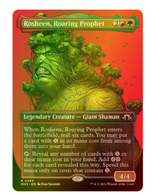 Rosheen, Roaring Prophet - Foil - Borderless Modern Horizons 3 MTG | eBay