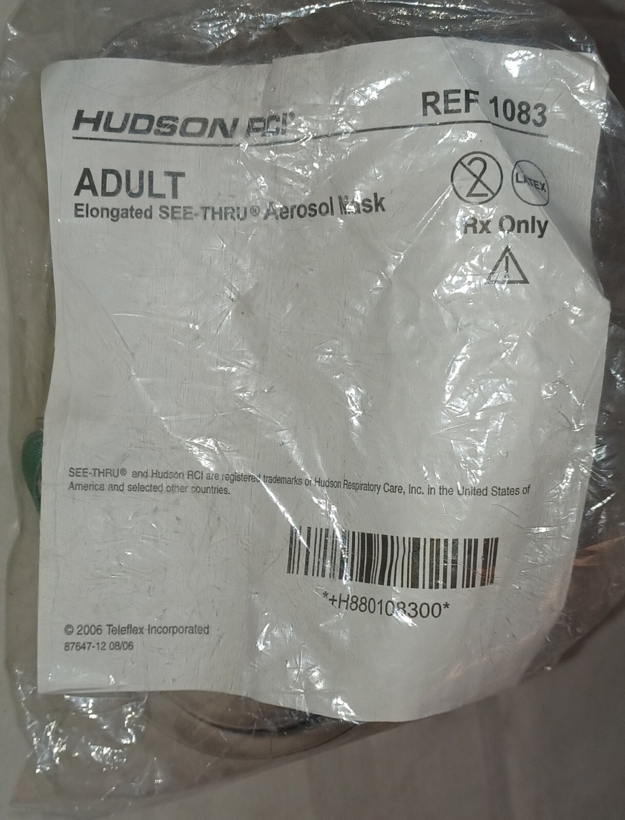 Hudson RCI 1083 Teleflex Mask Aerosol Elongated Adult - 45ct for sale ...