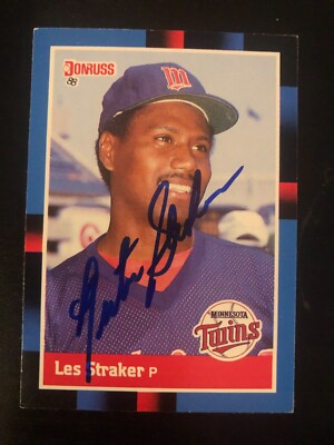 Minnesota Twins LES STRAKER autographed 1988 Donruss | eBay