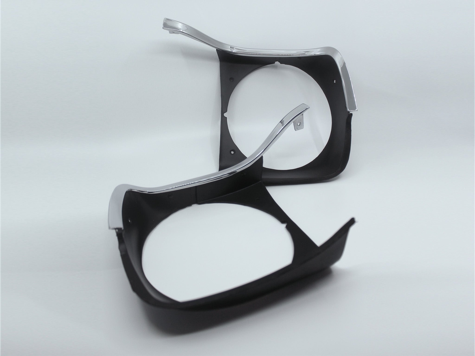 NEW SET 70 AMC Javelin / AMX Headlight Bezel with chrome trim | eBay