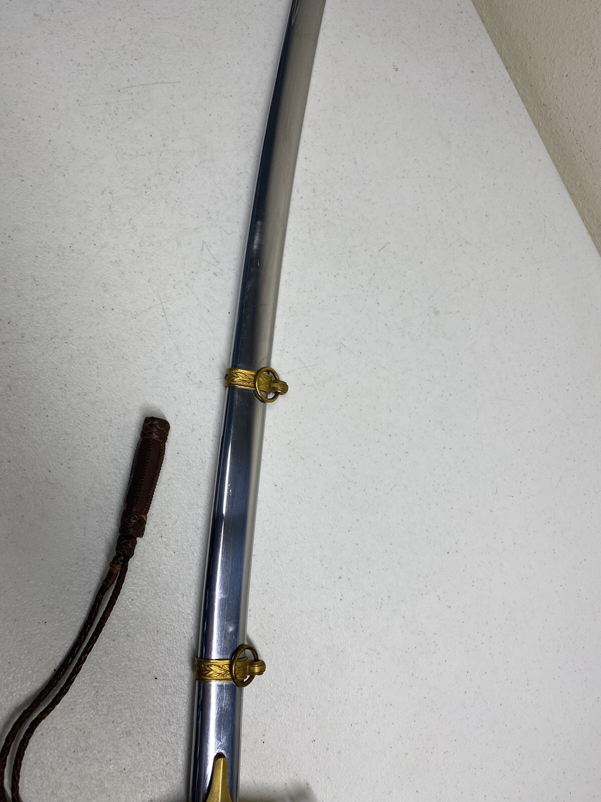 U.S. Marines Mameluke Engraved Officer Military Dress Sword Hilborn ...