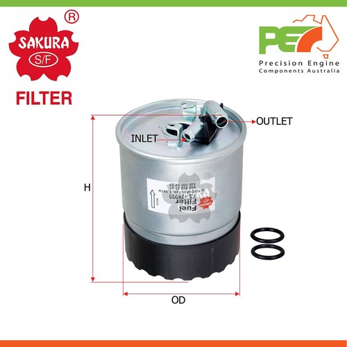 New SAKURA Fuel Filter Fits MERCEDES BENZ E280d S211 CDi 3L V6 Part ...
