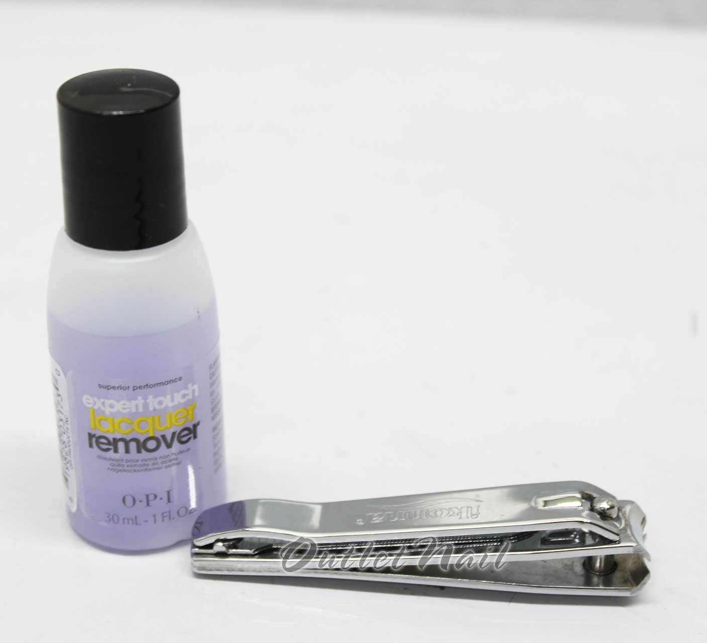 OPI Nail Lacquer Remover + Ikonna Stainless Steel Clipper Pedicure ...