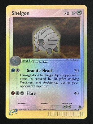 Shelgon 42/97 EX Dragon Reverse Holo 2003 Pokemon Card NM-MINT | eBay