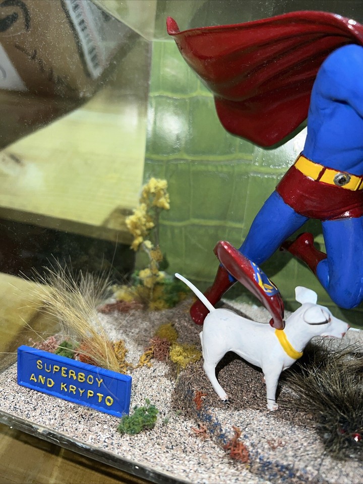 Moebius Models Superboy Krypto Model Kit Re-issue Built And Painted | eBay
