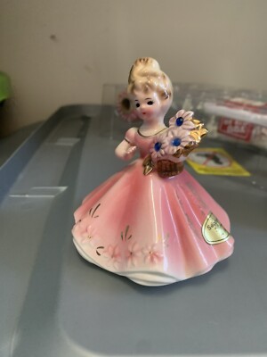 Josef Originals September Sapphire Birthstone Girl Figurine Pink ...