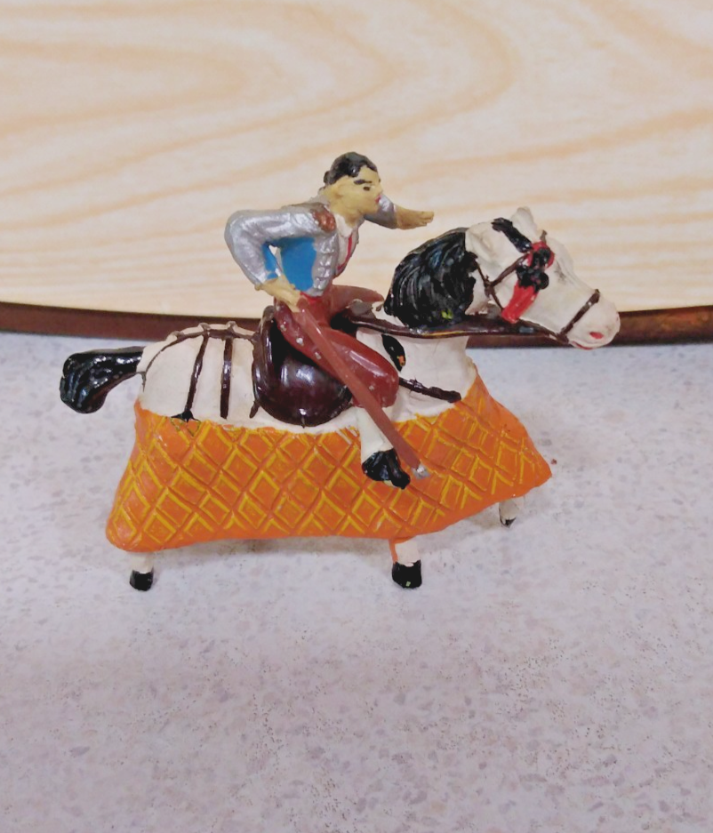 Vintage 1960's painted plastic Spanish Bull Fighters . Matador 6cm. 8 ...