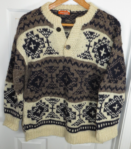 Namaste Sweater Chunky Hand Knit Himalayan 100% Wool Made in Nepal ...
