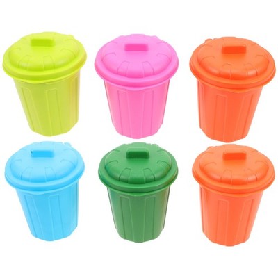 6pcs Mini Trash Bin: Small Desktop Trash Can Pen Cup Desk Organization ...