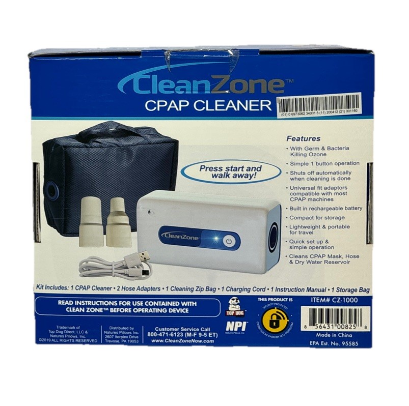 CleanZone CPAP Cleaner & Sanitizer Portable 1 Button Easy to Use 856431008258| eBay