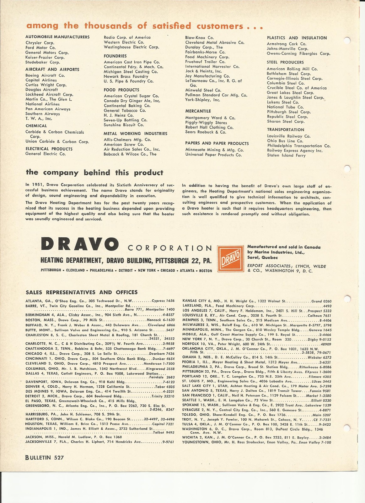 Dravo Heating Units Catalog Asbestos Transite 1950's Catalog 2 Lot | eBay