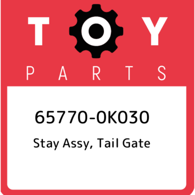 65770-0K030 Toyota Stay assy, tail gate 657700K030, New Genuine OEM ...