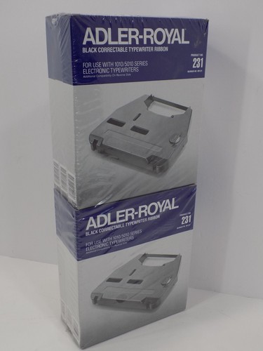 6 pack Adler-Royal 1010/5010 Series Black Correctable Typewriter Ribbon ...
