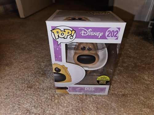 FUNKO POP DISNEY UP! DUG IN CONE OF SHAME 202 TOY TOKYO RARE IN A CASE ...