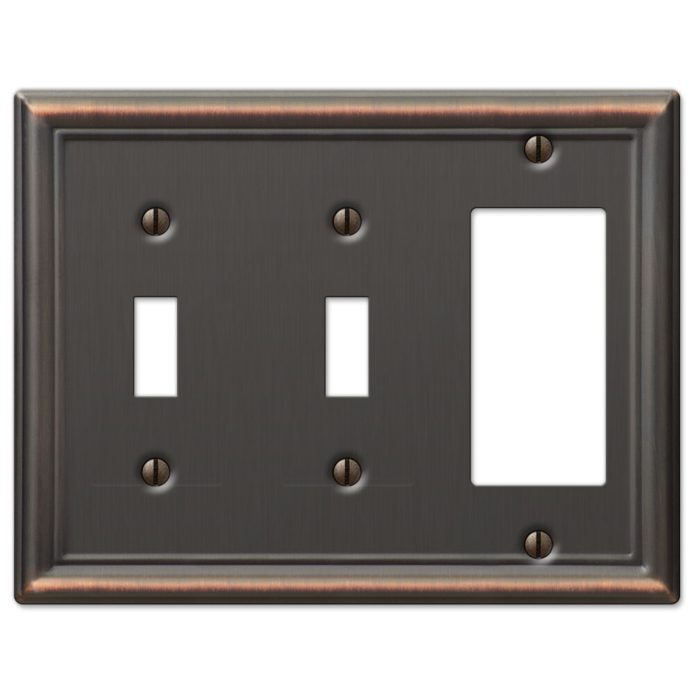 Bronze Switch Plate Cover Chelsea Oil Rubbed Wallplate Toggle Outlet ...