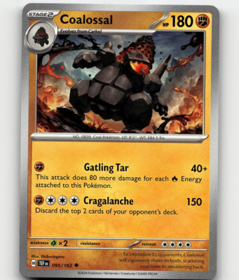 Coalossal Pokemon • Uncommon • 095/162 Temporal Forces | eBay