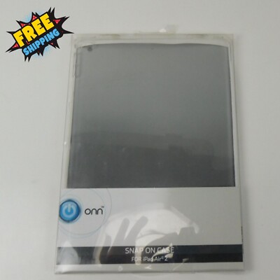 Onn Snap On Case For iPad Air 2 Clear Easy Snap On Design Fingerprint ...