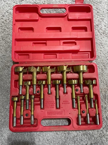 Mastergrip Titanium Plated 16 pc Forstner Bit Set w/Case 480082 1/4 to ...