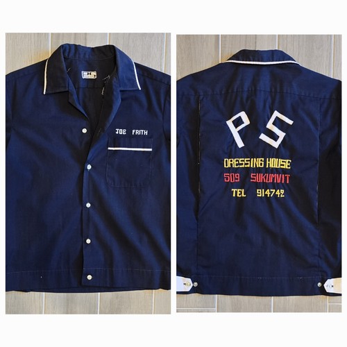 Vintage Bowling Shirt Stitch Embroidered P5 Dressing House Sukumvit ...