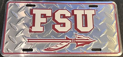 FSU Florida License Plate Novelty Tag Embossed Aluminum - Made in USA ...