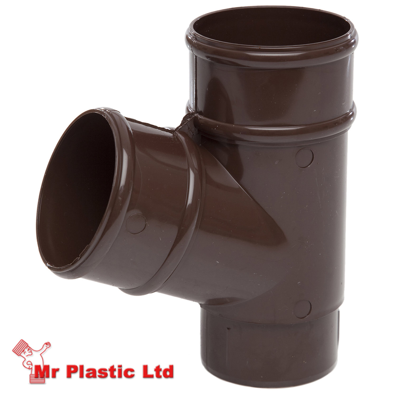 Polypipe 68mm Rain Water Round Down Pipe Fittings in Brown | eBay