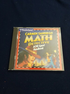 Carmen Sandiego: Math Detective PC,1998 W/Jewel Case Broderbund Win95 ...