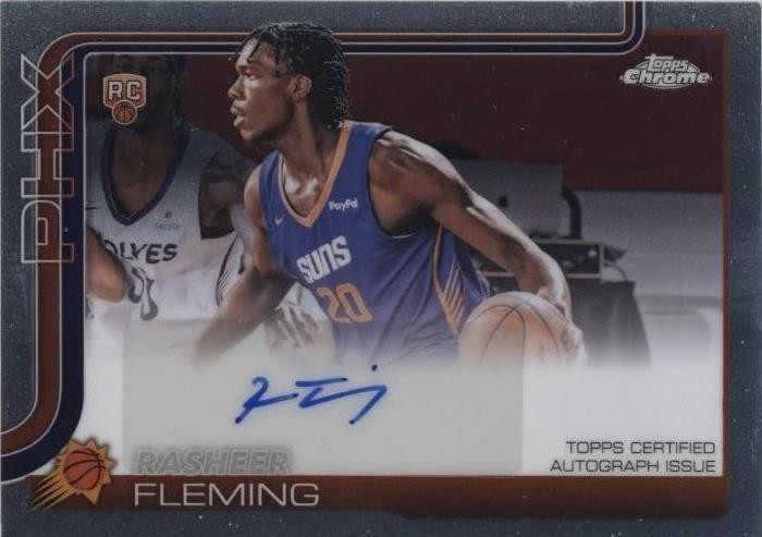 2025-26 Topps Chrome - Rookie Autographs Rasheer Fleming #TCAR-RF (AU ...