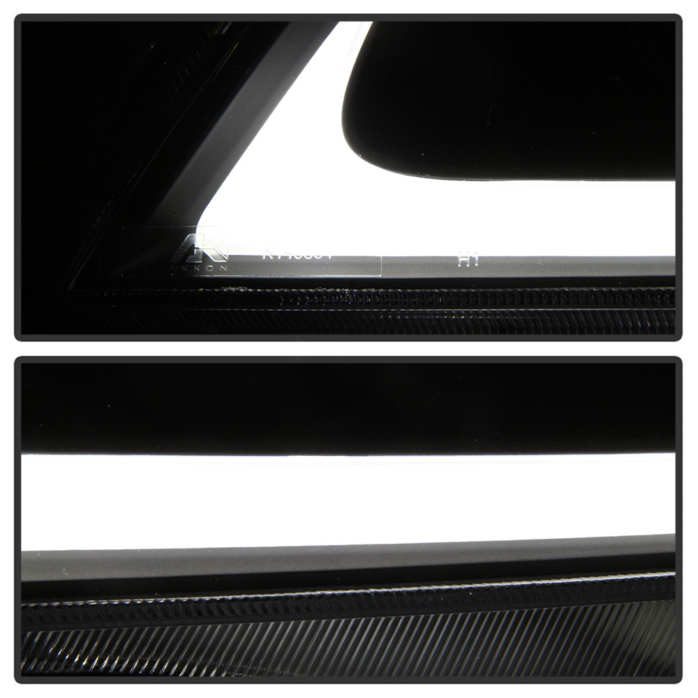 2004-2008 Acura TSX CL9 LED Tube Projector Headlights Headlamps | Black ...