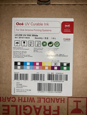 Original Ink OCE IJC-258W WHITE 1L ARIZONA 250 350 360 550 GT AZ318GL ...