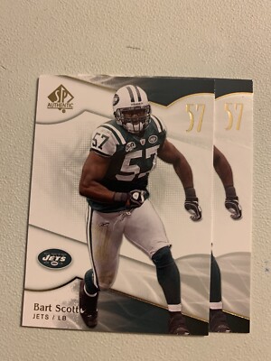 2 Bart Scott SP Authentic football cards | eBay