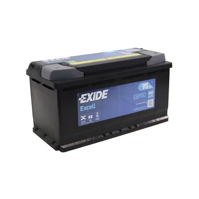 Battery For BMW 5 Series F10 518d Exide Excell 12V 95Ah 800CCA Type 019 ...