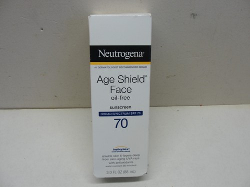 NEW 3.0 fl. oz. NEUTROGENA AGE SHIELD FACE OIL FREE SUNSCREEN SPF 70 | eBay