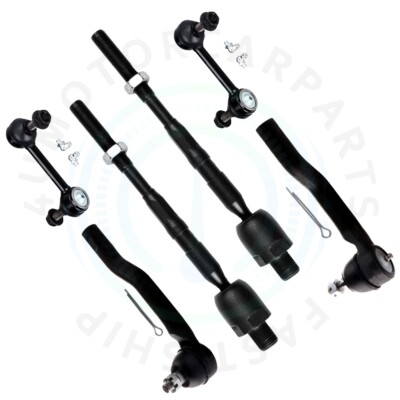 6x Fits 2007-2014 Ford Edge Lincoln MKX Front Inner Outer Tie Rod End ...