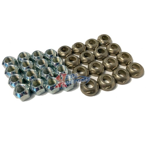 Rocker Arm Grooved Pivot Ball & Lock Nut Set Kit BBC Chevy 366 396 402 ...