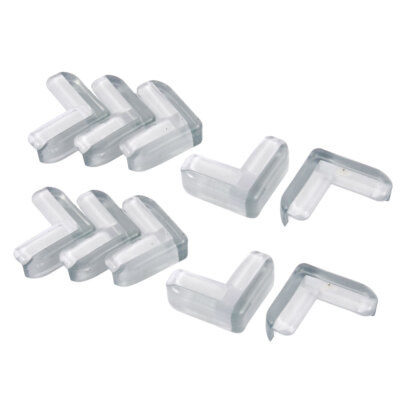 Table Desk Cupboard Worktop Corner Cushion Cover Protector Pad Clear ...