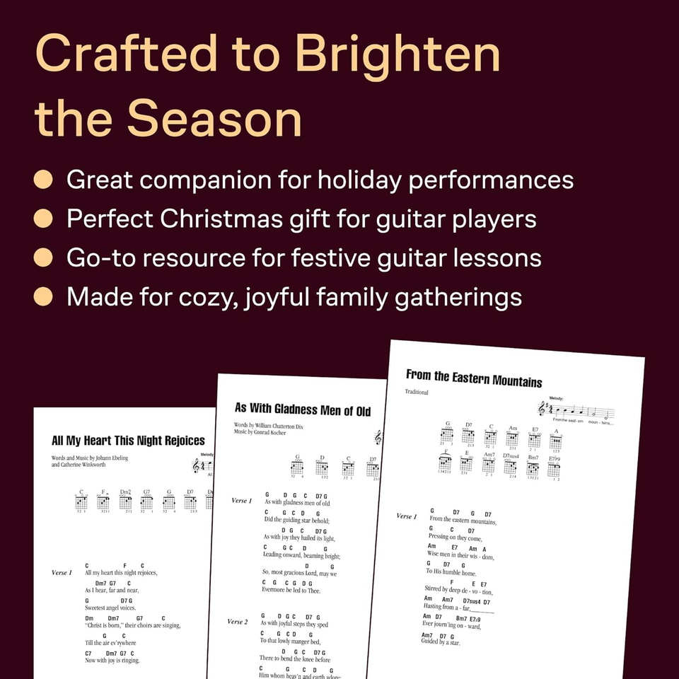 Christmas Carols | Easy Guitar Chord Songbook for Beginners and Sing ...