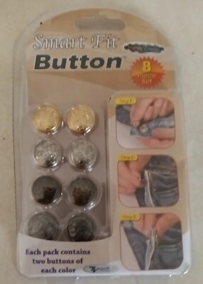 Handy Trends Smart Fit Button- Fix Popped Off Jeans Pants Shorts 8 ...