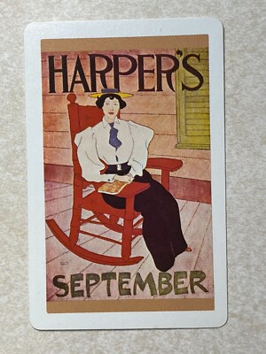 Vintage Harper's September 4 Hearts Single Swap Playing Card PC489 | eBay