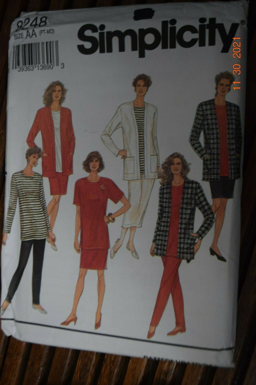 Simplicity 8248 Skirts, Pants, Tunic & Cardigan Pattern - Sz PT-MD 6-16 ...