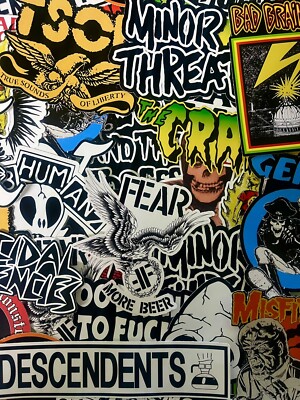 Punk Rock Sticker Pack - Misfits Minor Threat Social Distortion ...
