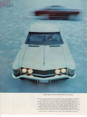 Vintage Print advertisement ad Car BUICK 1963 Riviera engineers had a ...