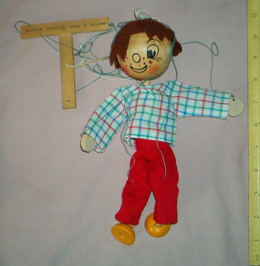 Vintage 1960s PELHAM PUPPET - BOY - NOS Original Box - England String ...