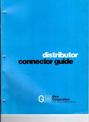 Elco Corporation Distributor Connector Guide | eBay