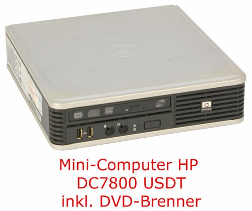 Mini PC HP Deskpro DC7800 Usdt Ultraslim 160GB HDD 2GB Dvdrw Core2DUO ...