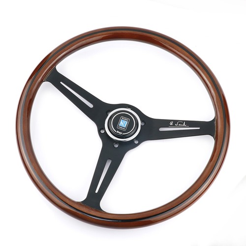 14inch/355mm ND Solid Wooden Racing Flat Dish Classic Sport Steering ...