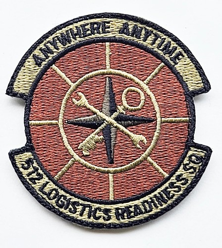 Air Force 512th Logistique Escadron Spice Marron Crochet Arrière Patch ...