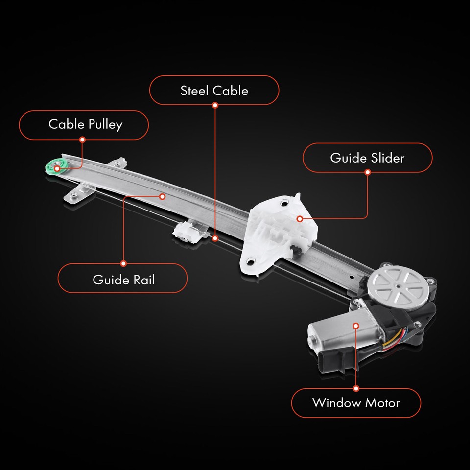 Power Window Regulator with Anti-Pinch for Honda Civic 2016 2017 2018 ...