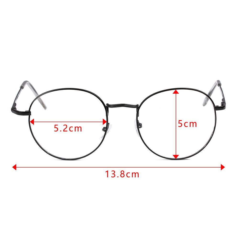 Oversized Vision Care Spectacles Round Glasses Eyeglasses Frame Optical ...