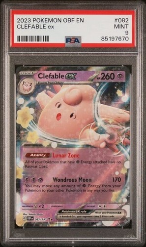 2023 Pokemon OBF EN, Clefable ex, #082, PSA 9 | eBay